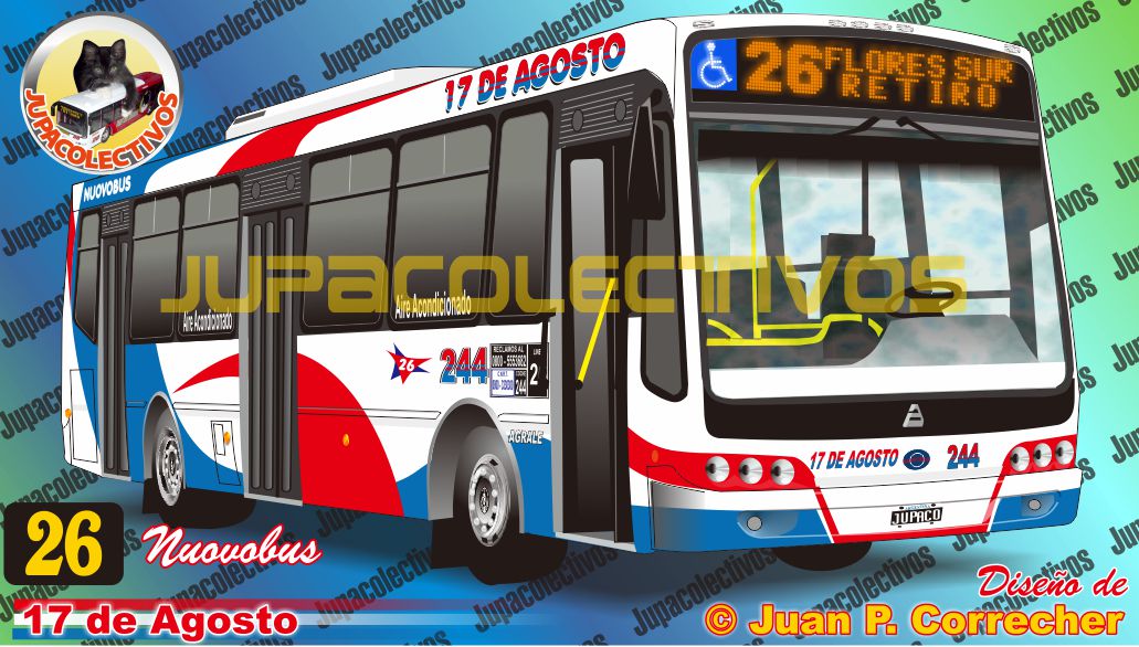 Recorrido de la linea 26 de Buenos Aires