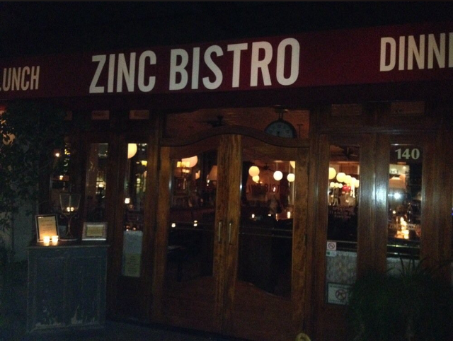The Meal Experience: Zinc Bistro (5 Plates)