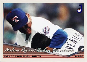 Topps Cards that Never Were: 1994 Topps Nolan Ryan/Robin Ventura Highlight