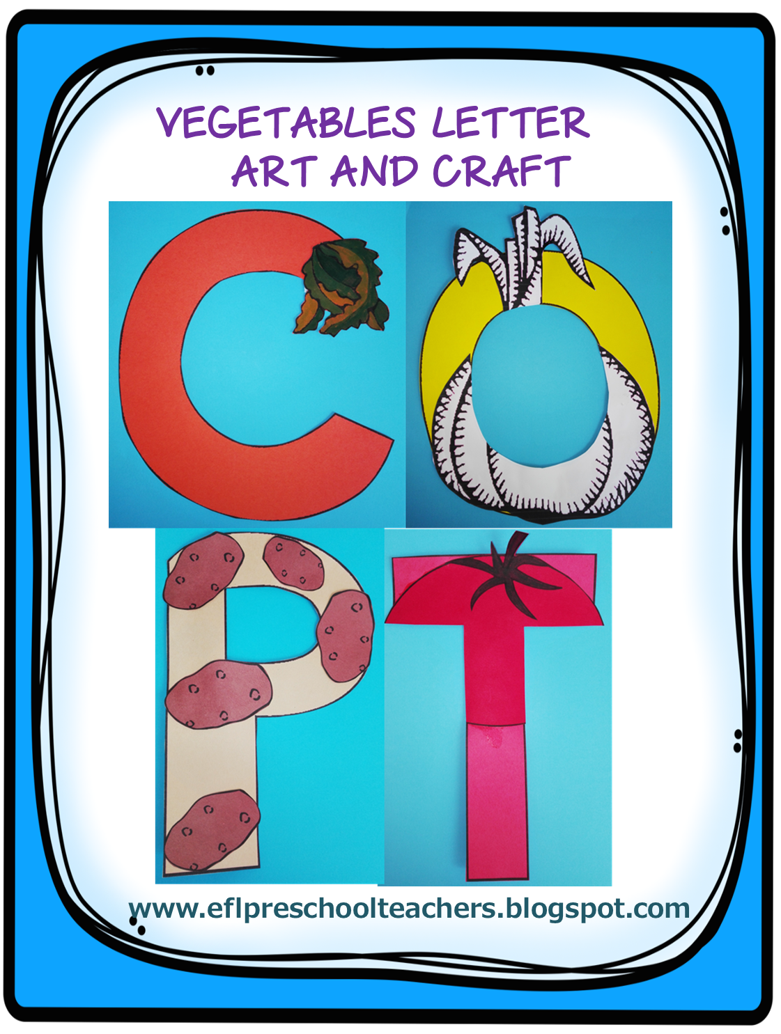 ESL/EFL Preschool Teachers: Vegetables Activities