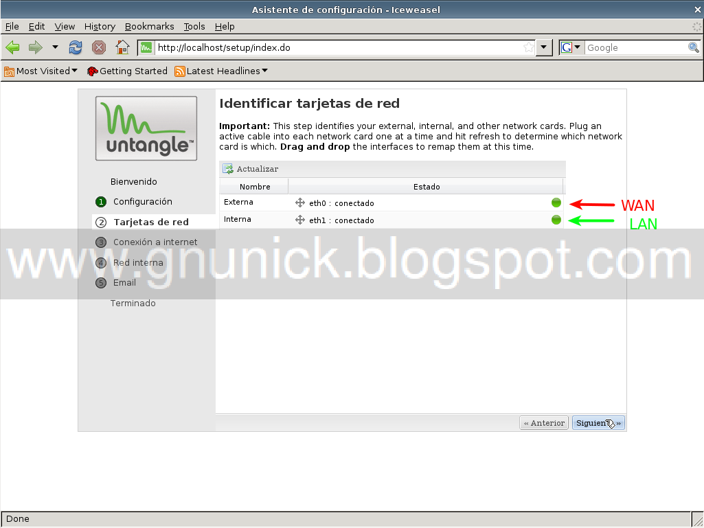 Untangle, Configurando Proxy (Web Filter Lite) y Firewall | gnunick