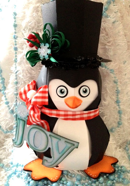 Paper Craft Creations: Robbie The 3D Christmas Penguin