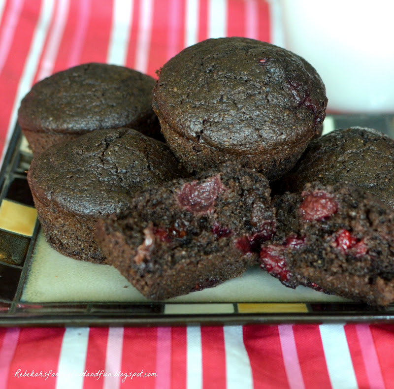 Family, Food, and Fun: Double Chocolate Raspberry Muffins