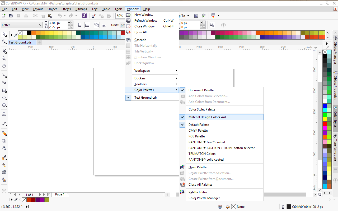 Share coreldraw color palette - teamsapje