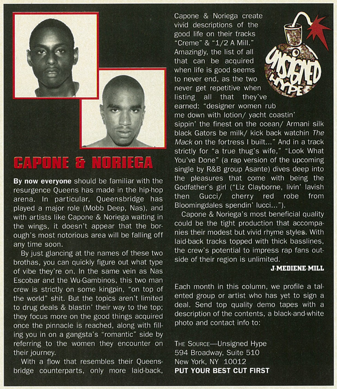Hip-Hop Nostalgia: Capone-N-Noreaga "Unsigned Hype" (October, 1995)