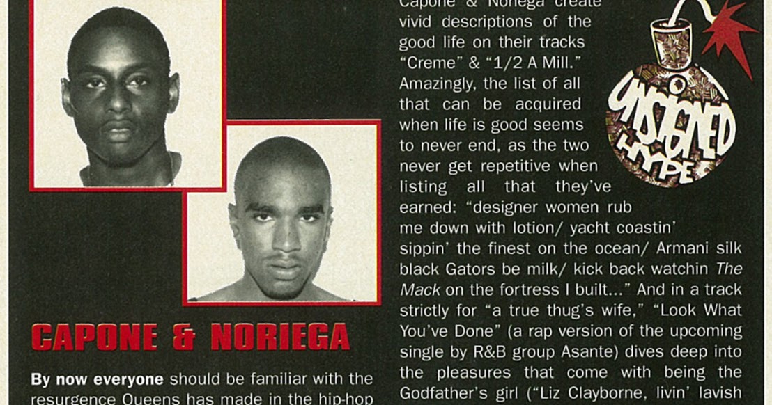 Hip-Hop Nostalgia: Capone-N-Noreaga "Unsigned Hype" (October, 1995)