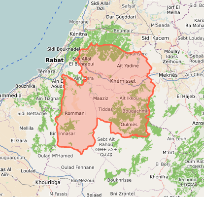 Province de Khémisset - Maroc Maps