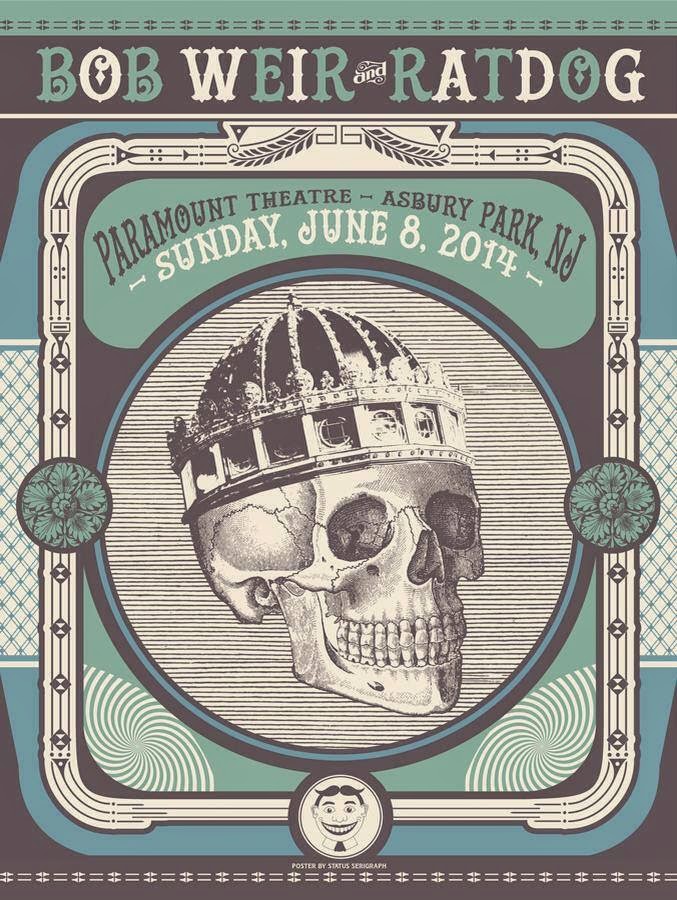 INSIDE THE ROCK POSTER FRAME BLOG: Bob Weir & Ratdog Asbury Park Poster ...