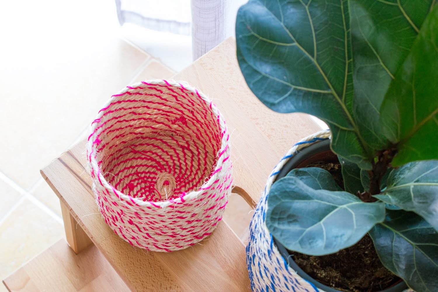 DIY Macramé Rope Coil Vase Covers | Woven Baskets — Curly Made