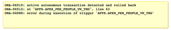 Dimitri Gielis Blog Oracle Application Express Apex Updating Ebs Data From Apex Using