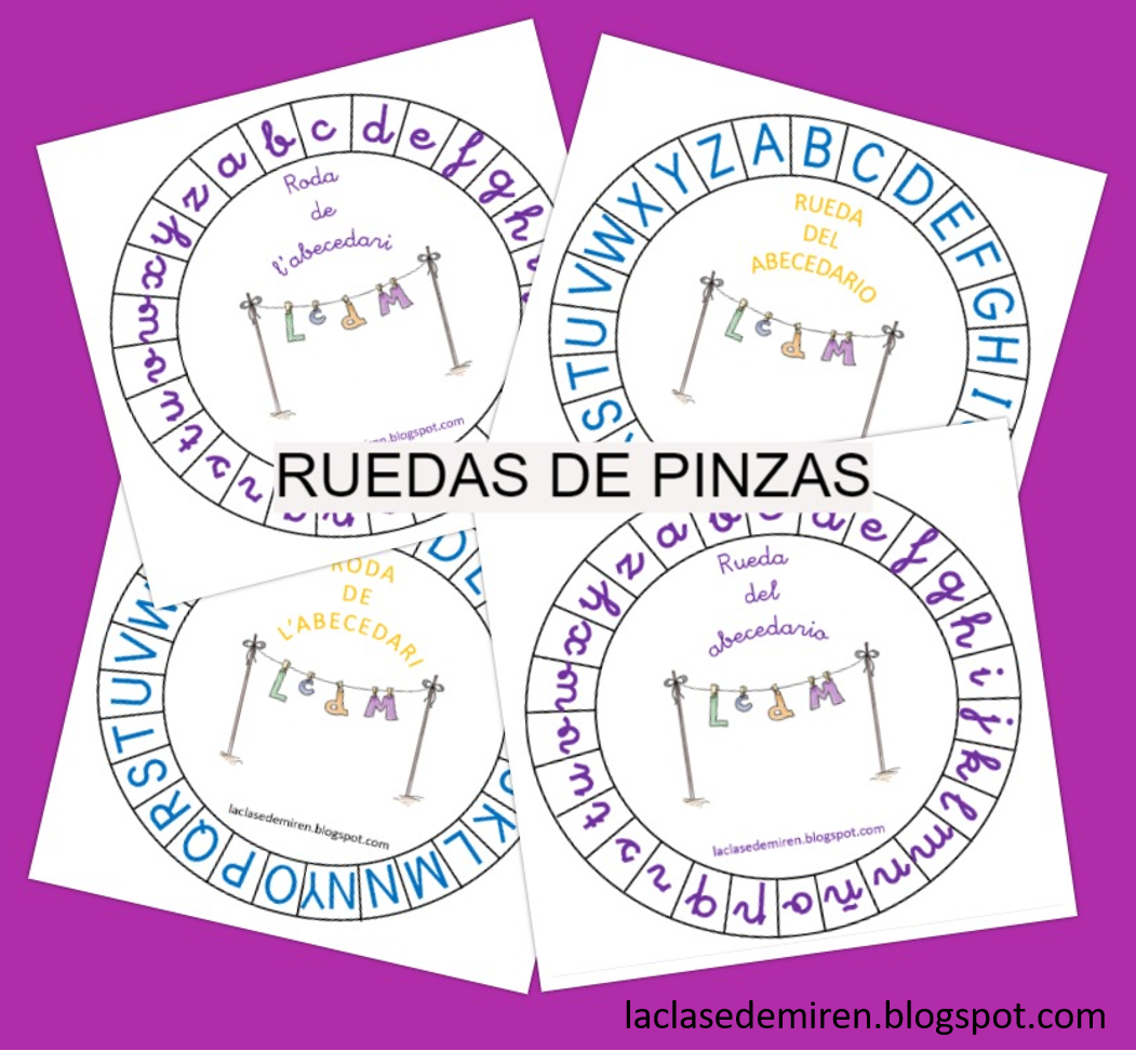 LA CLASE DE MIREN: mis experiencias en el aula: RUEDAS DEL ABECEDARIO Y ...