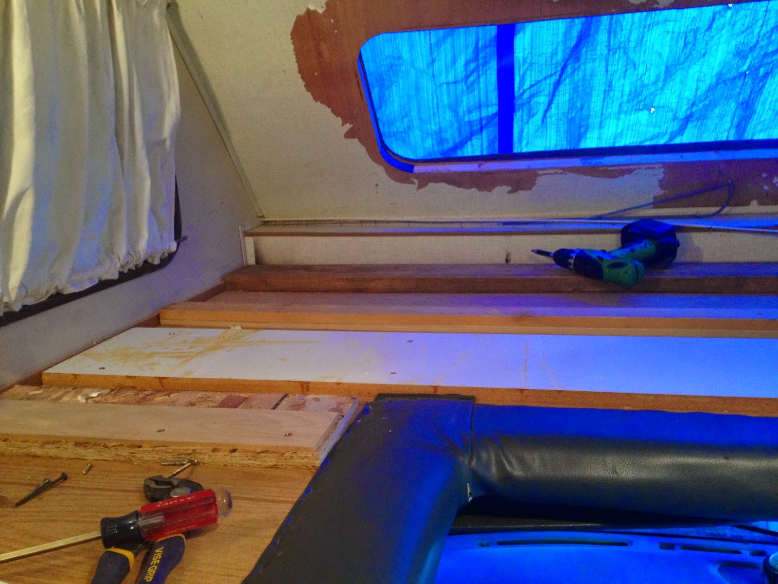 Our RV Saga: Class C RV Cab Over Bunk Inspection