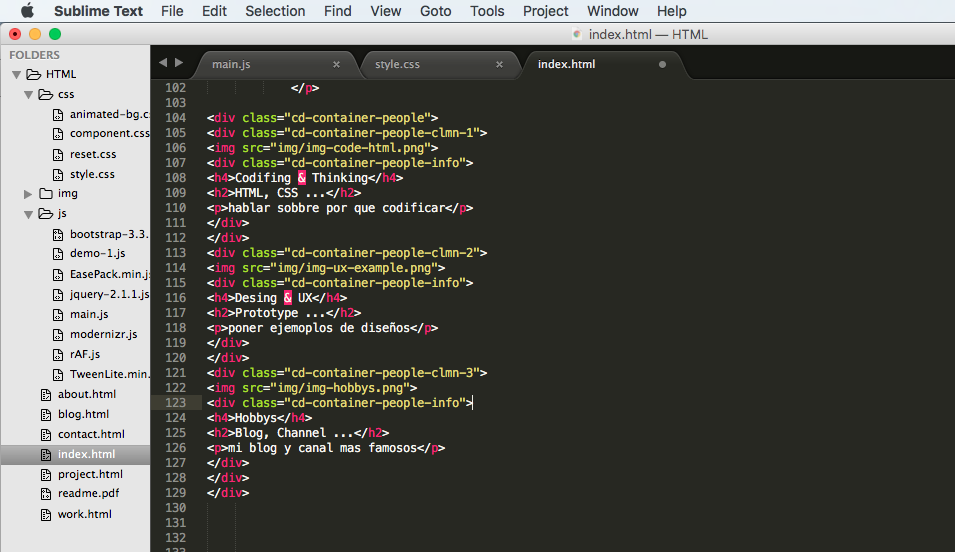 Como indentar código en Sublime