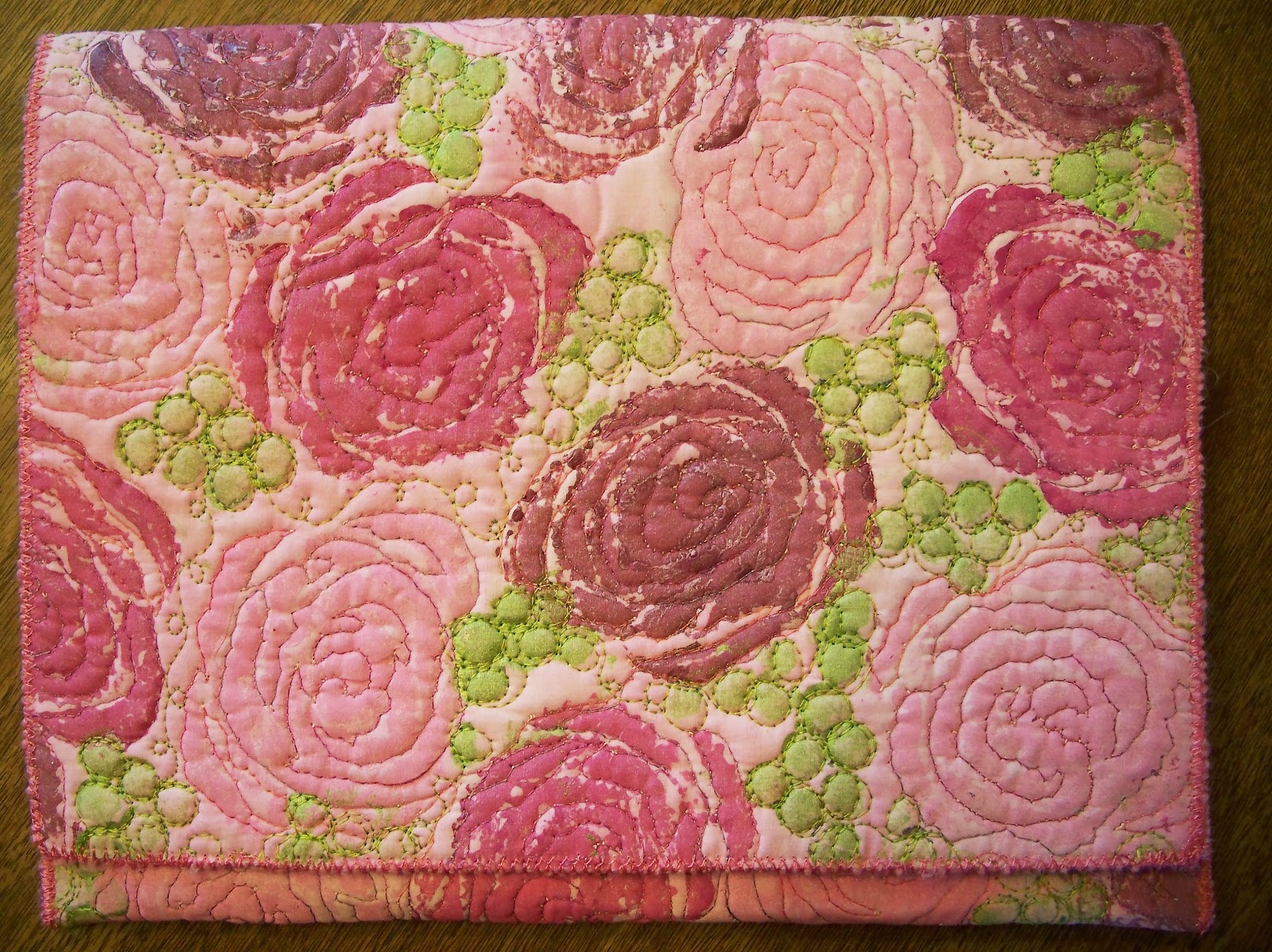 VLC Designs: Pink Celery Roses