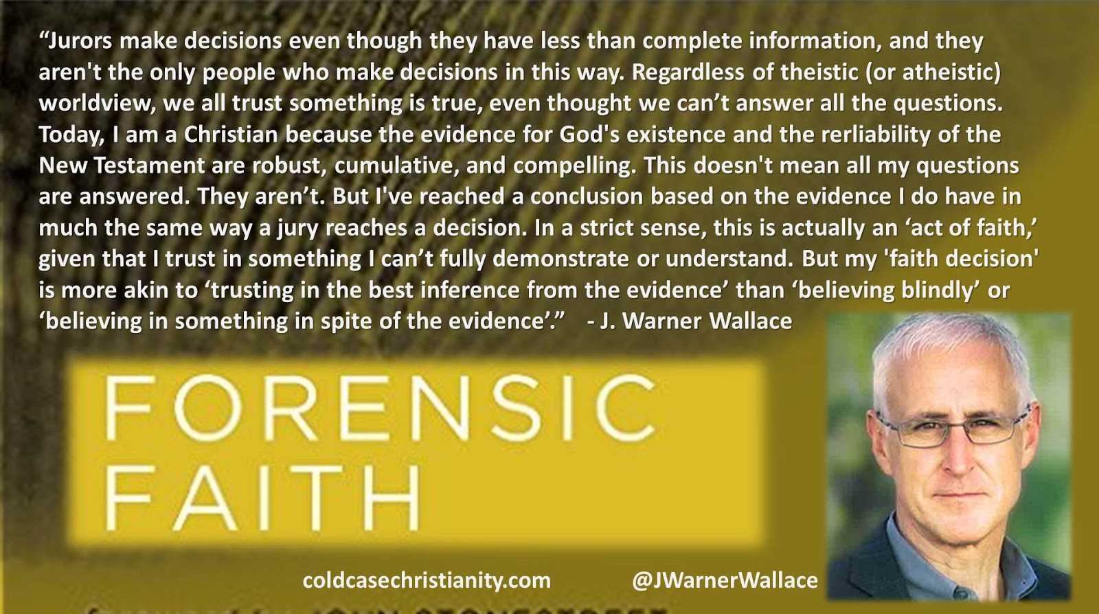 Faithful Thinkers: Book Review: Forensic Faith🕵