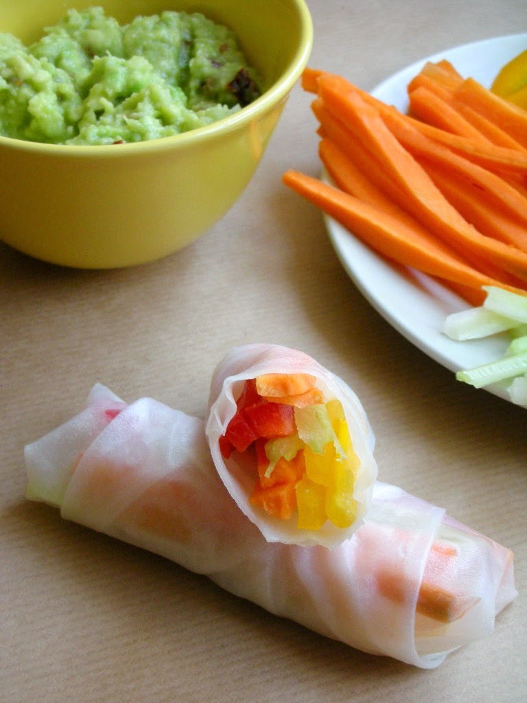 anka-weganka: Kolorowe springrollsy