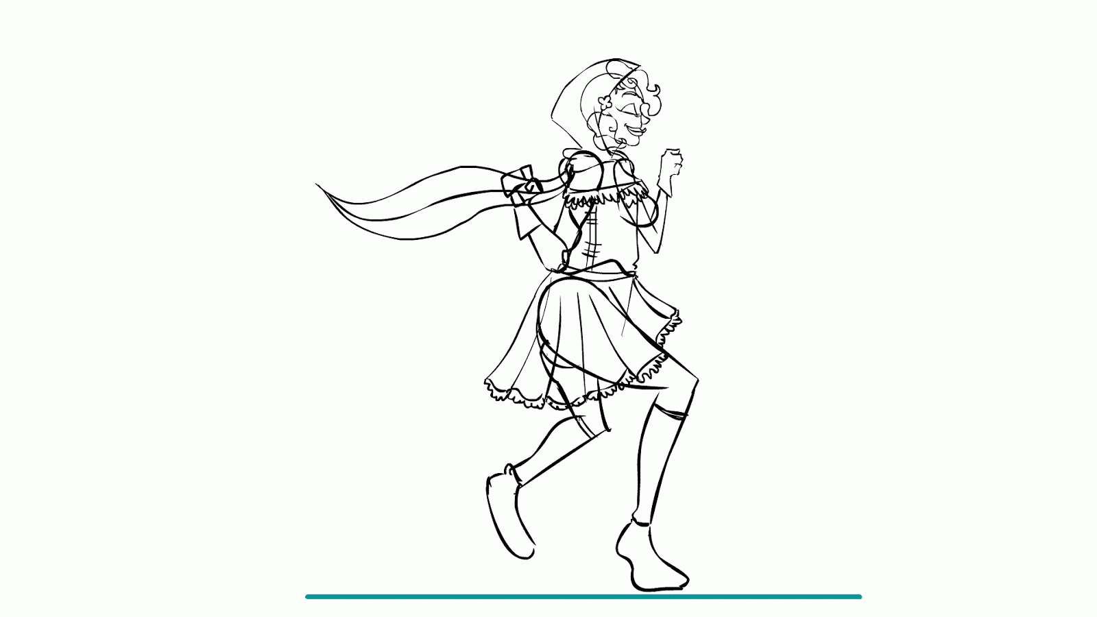 Stranger in a strange land: Skipping animation red riding hood