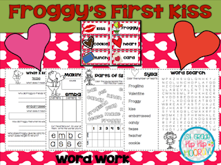 1st Grade Hip Hip Hooray!: Froggy's First Kiss....Literacy Activities ...