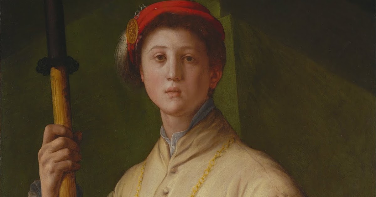 Pontormo: Portrait of a Halberdier (1520-30)