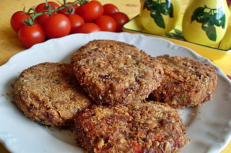 Ma Cuisine Végétalienne: Steaks d'haricots rouges, poivrons et graines ...