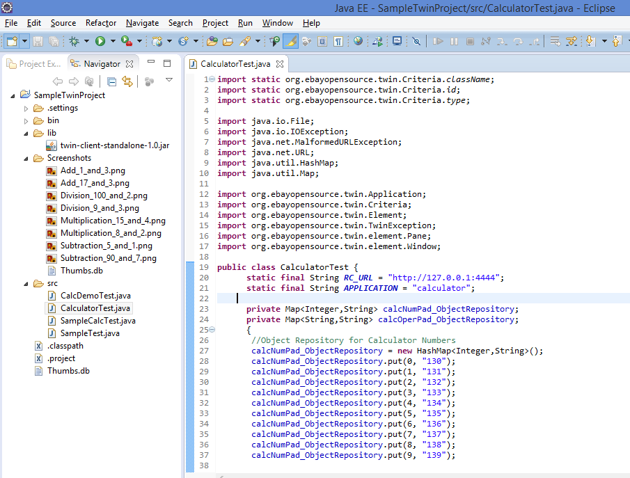 Twin Automation Tool - Automate windows calculator application using java client library ...