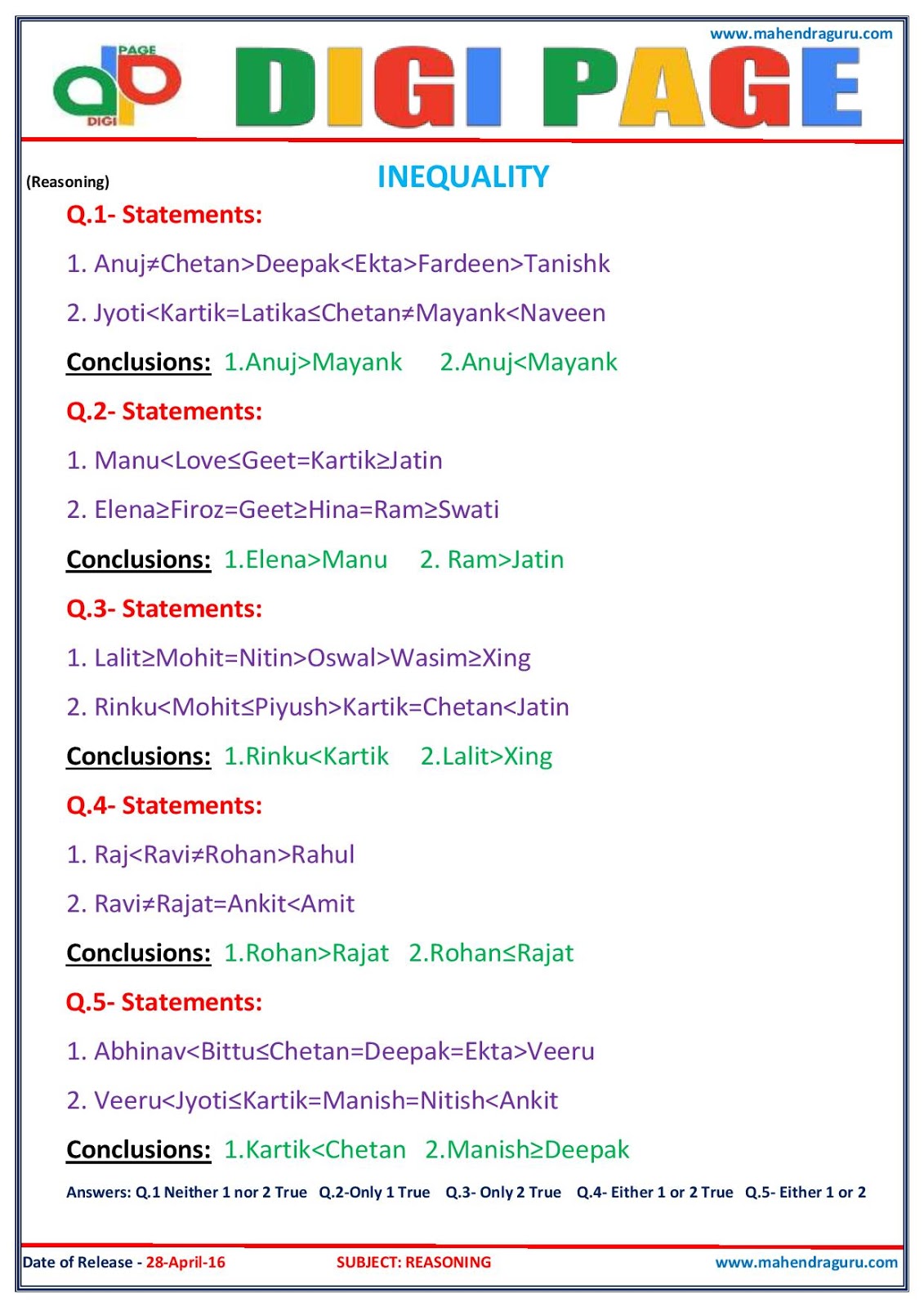 Digi Page - Reasoning - 28.04.2016