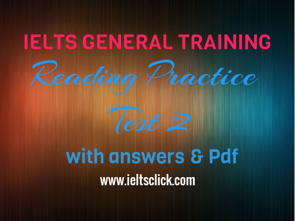 IELTS GENERAL TRAINING READING - 2