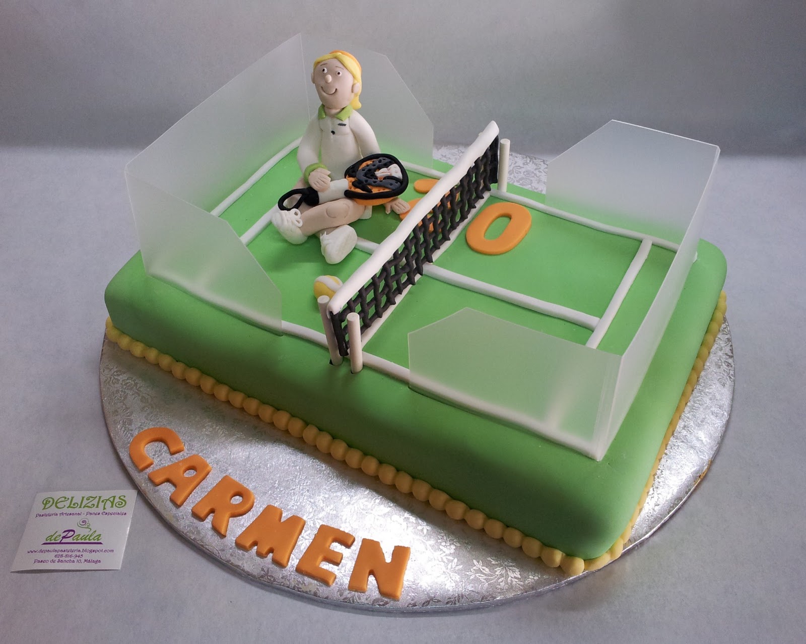 Tartas Málaga - Delizias de Paula : Tarta Deporte Padel