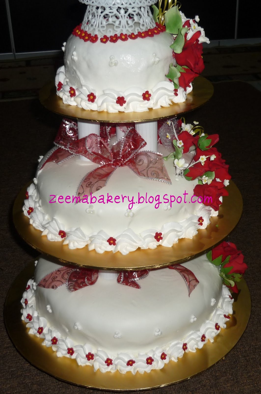 ZeeMa BakErY: kek kahwin 3 tingkat