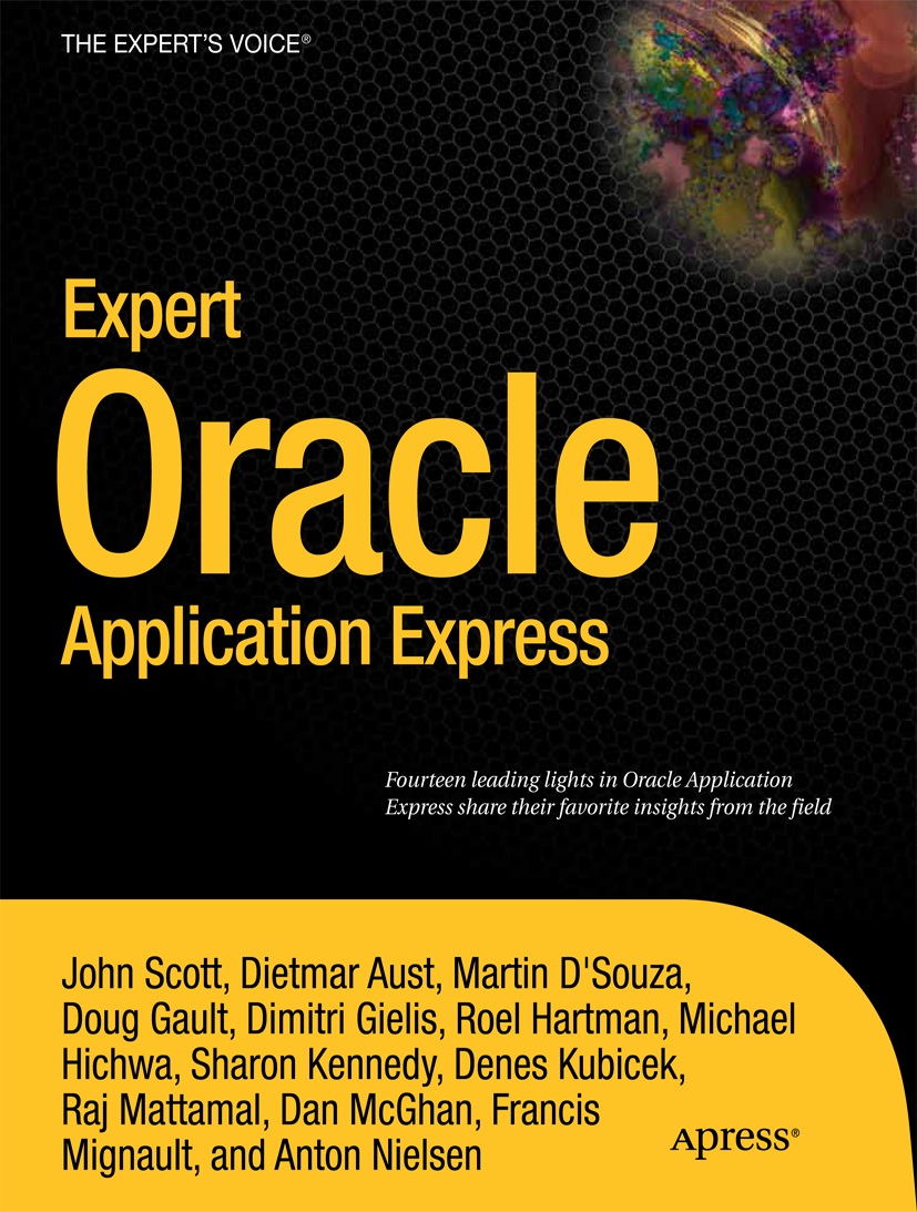 Martin Giffy D'Souza on Oracle APEX: Books