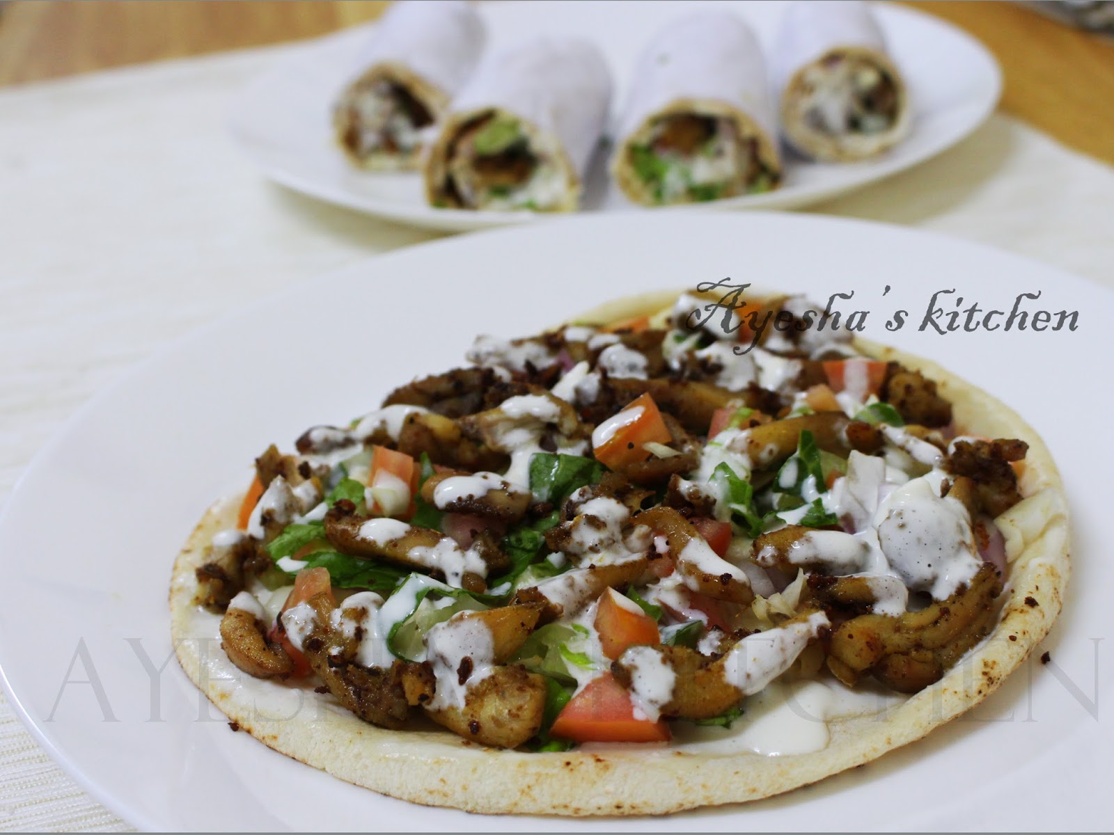 HOME MADE CHICKEN SHAWARMA - SHAWARMA AT HOME