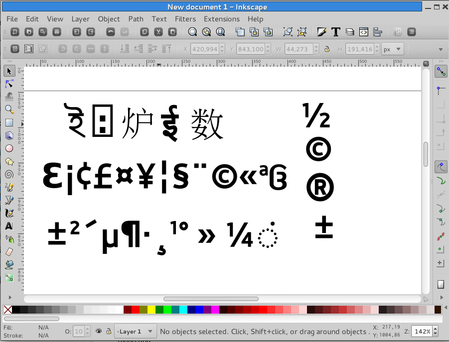 Menulis Karakter Khusus di Inkscape - Istana Media