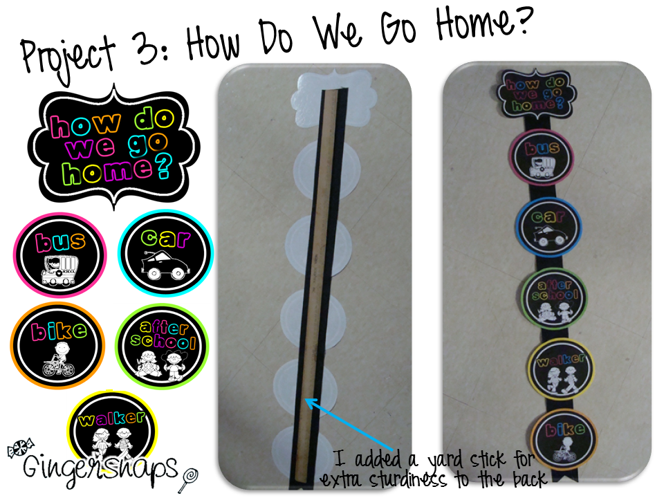 DIY How Do We Go Home Signs - Classroom Freebies