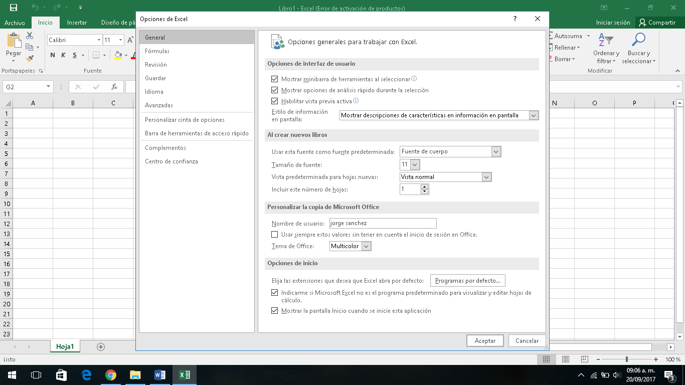 Interfaz de excel : "INTERFAZ DE EXCEL"