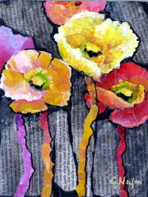 Nancy Standlee Fine Art: Tulip Collage, 12081, Caol Nelson Workshop ...