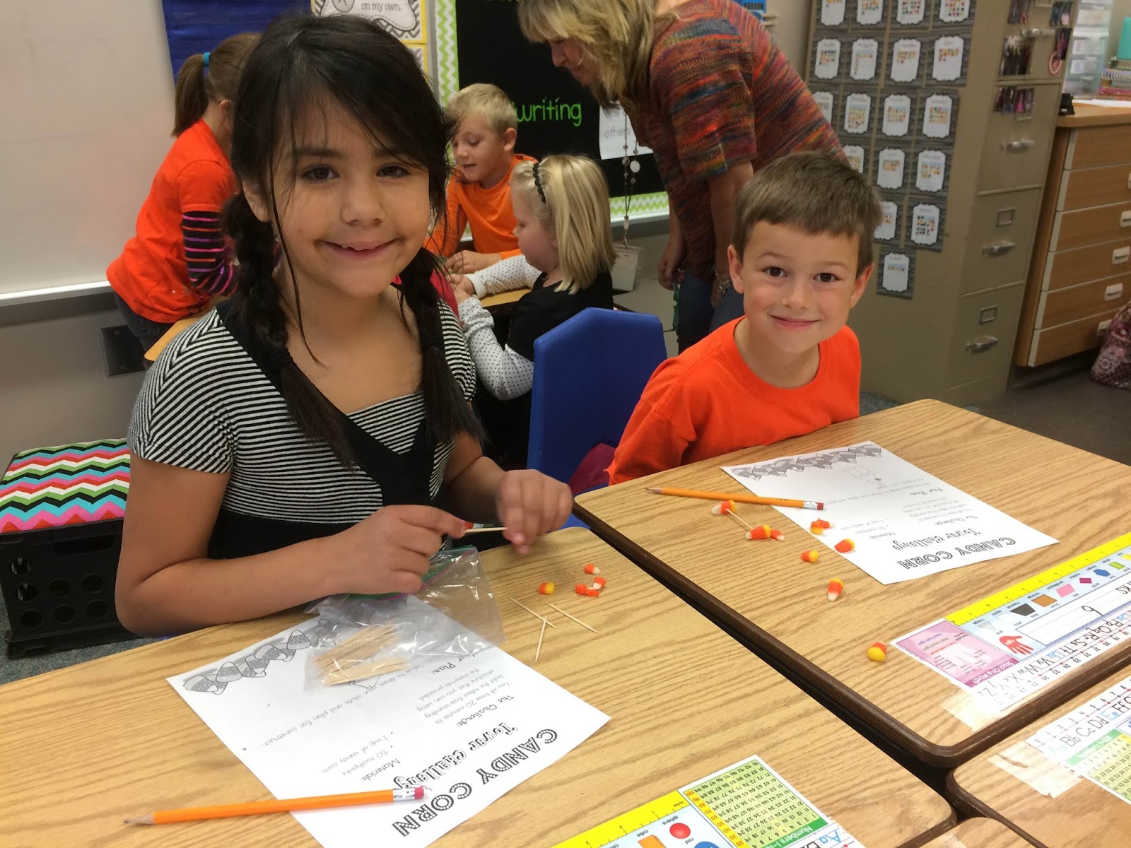 Miss Weeding's 1st Grade: Candy Corn Tower Challenge