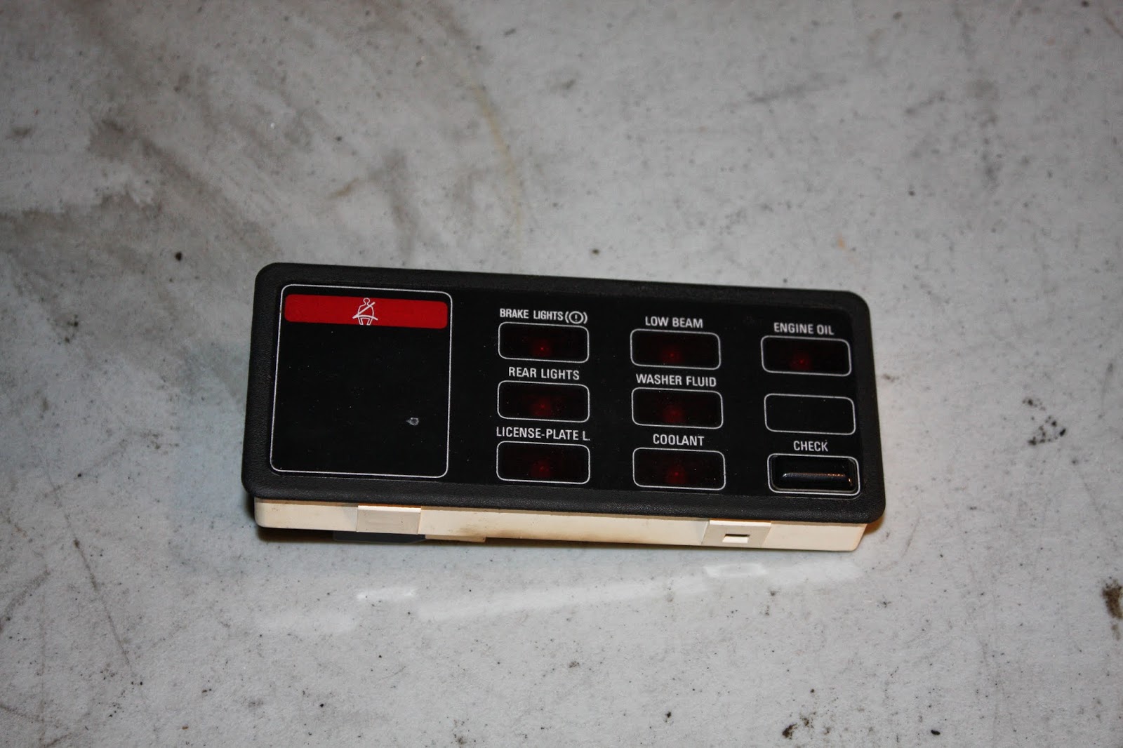 KrEvCon BMW Parts: E30 Check Control Panel