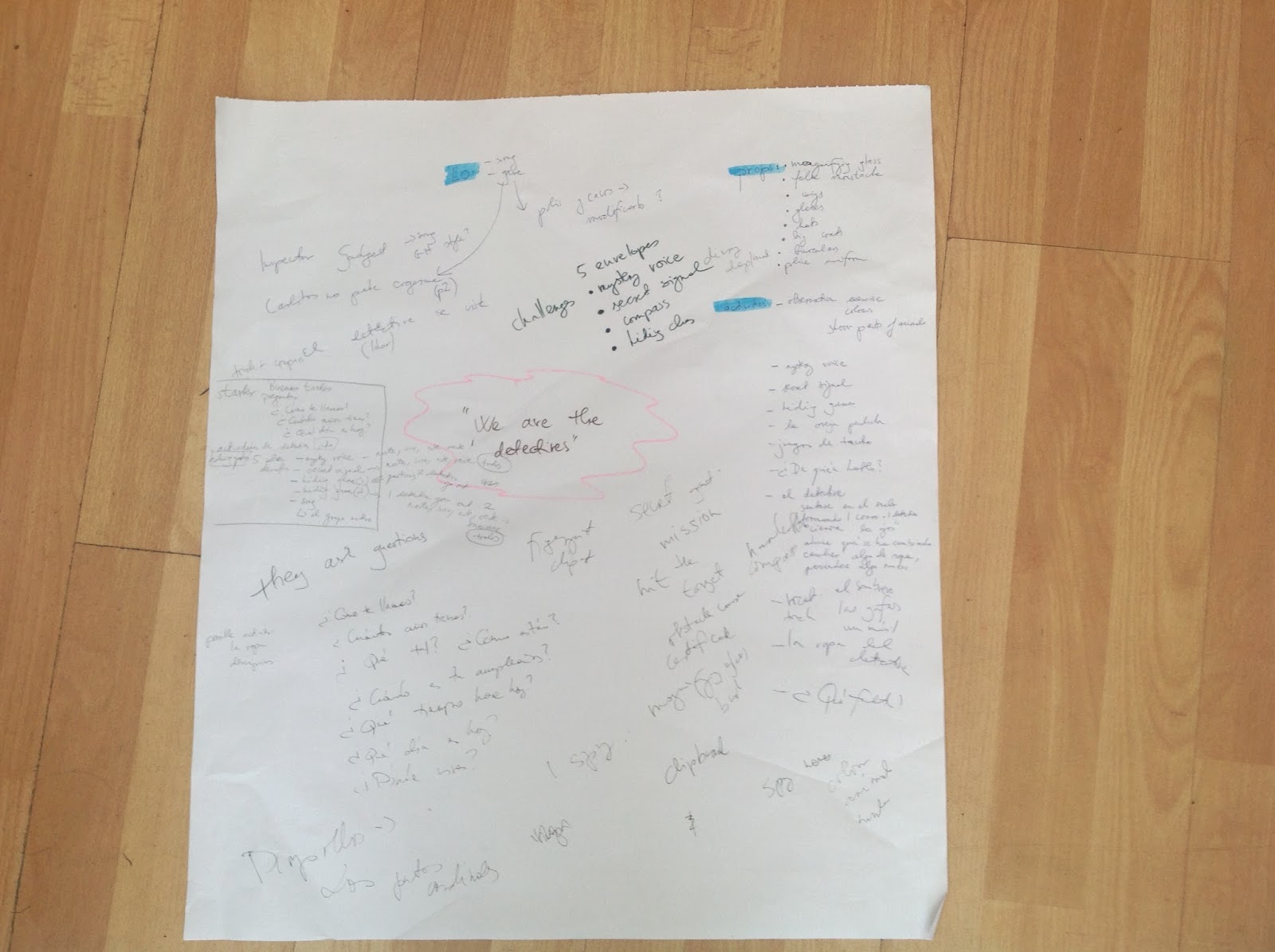 This is how we learn Spanish...: Detective games