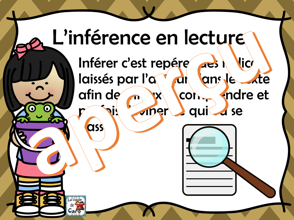 la classe de caro.: L'inférence en lecture PRINTEMPS #2