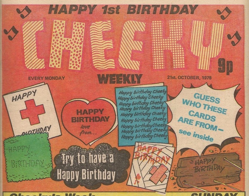 Cheeky Weekly: Cheeky Weekly cover date 21 October 1978