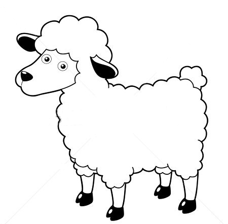 Planse de colorat si fise pentru copii: OAIA - PLANSE de colorat cu ...