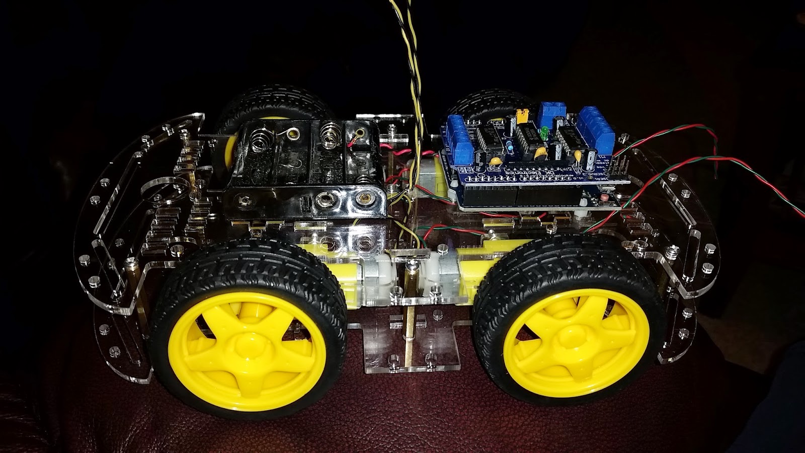 Arduino: My 4WD Robot Smart Car Chassis with Arduino On Board