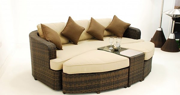 10 Cara Merancang Desain Daybed Outdoor Unik dari Rotan