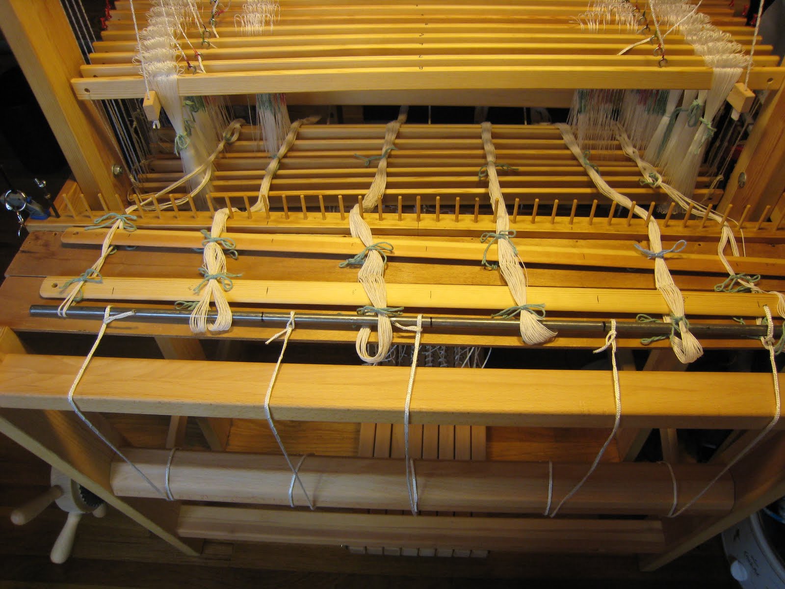 MadCityMike's Blog: "Warping The Oxaback Floor Loom Again......."