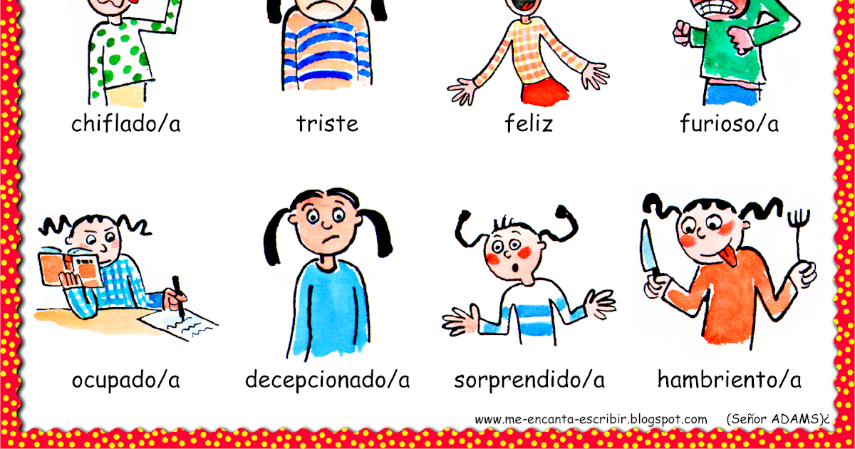 Me encanta escribir en español: ¿Cómo estás? /¿Cómo te sientes? (adjetivos)