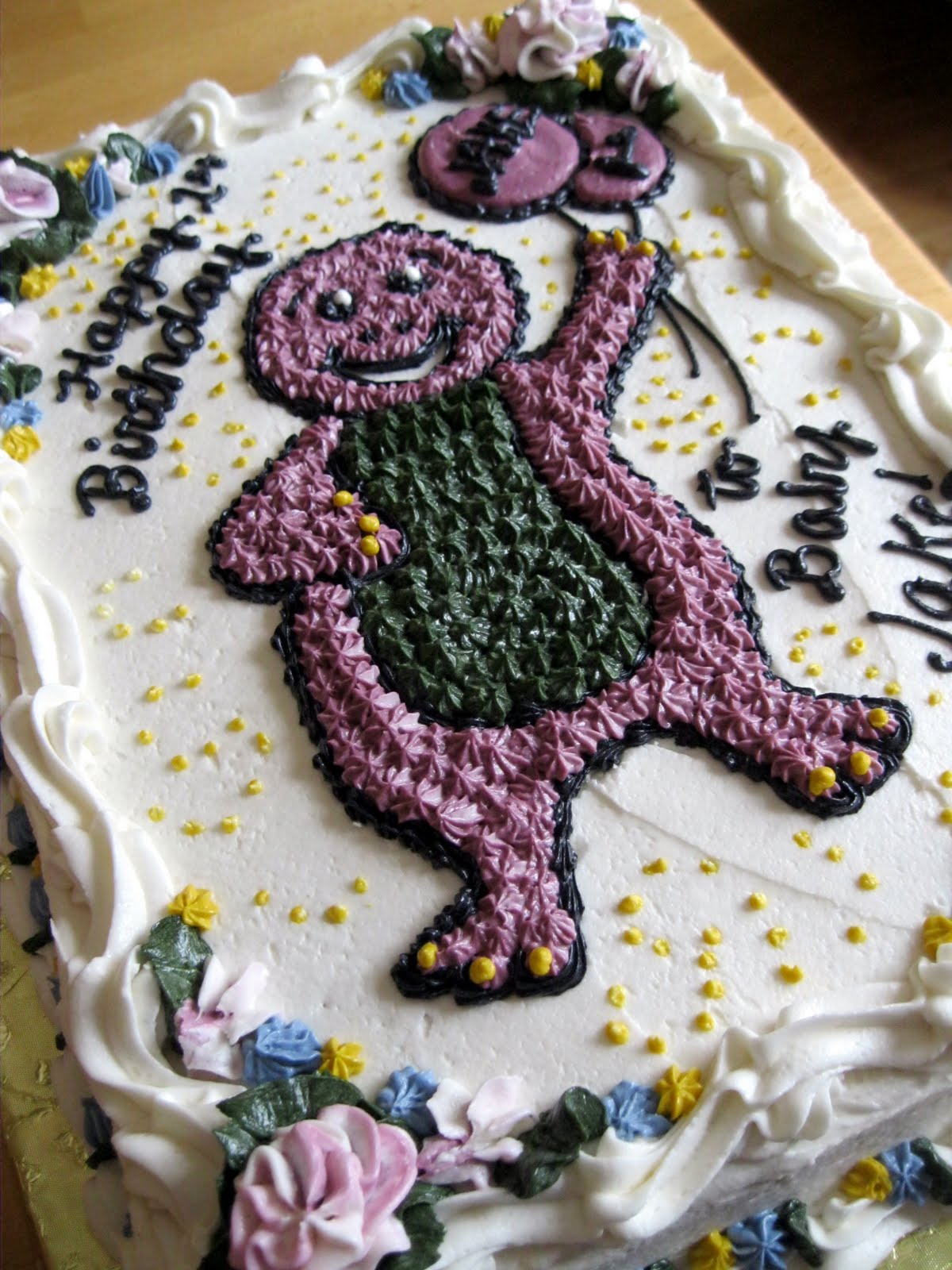 Adirondack Baker: Barney Cake and Family Celebrations