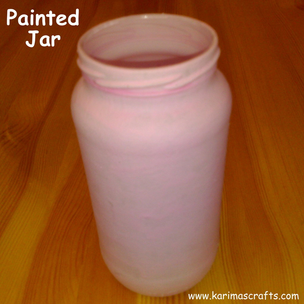 Karima's Crafts: DIY - Painted Jars Tutorial