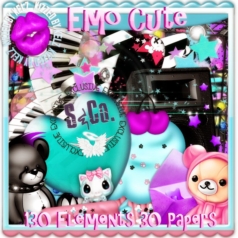 Amy Marie's Tag Creations: Emo Cute Timeline Set