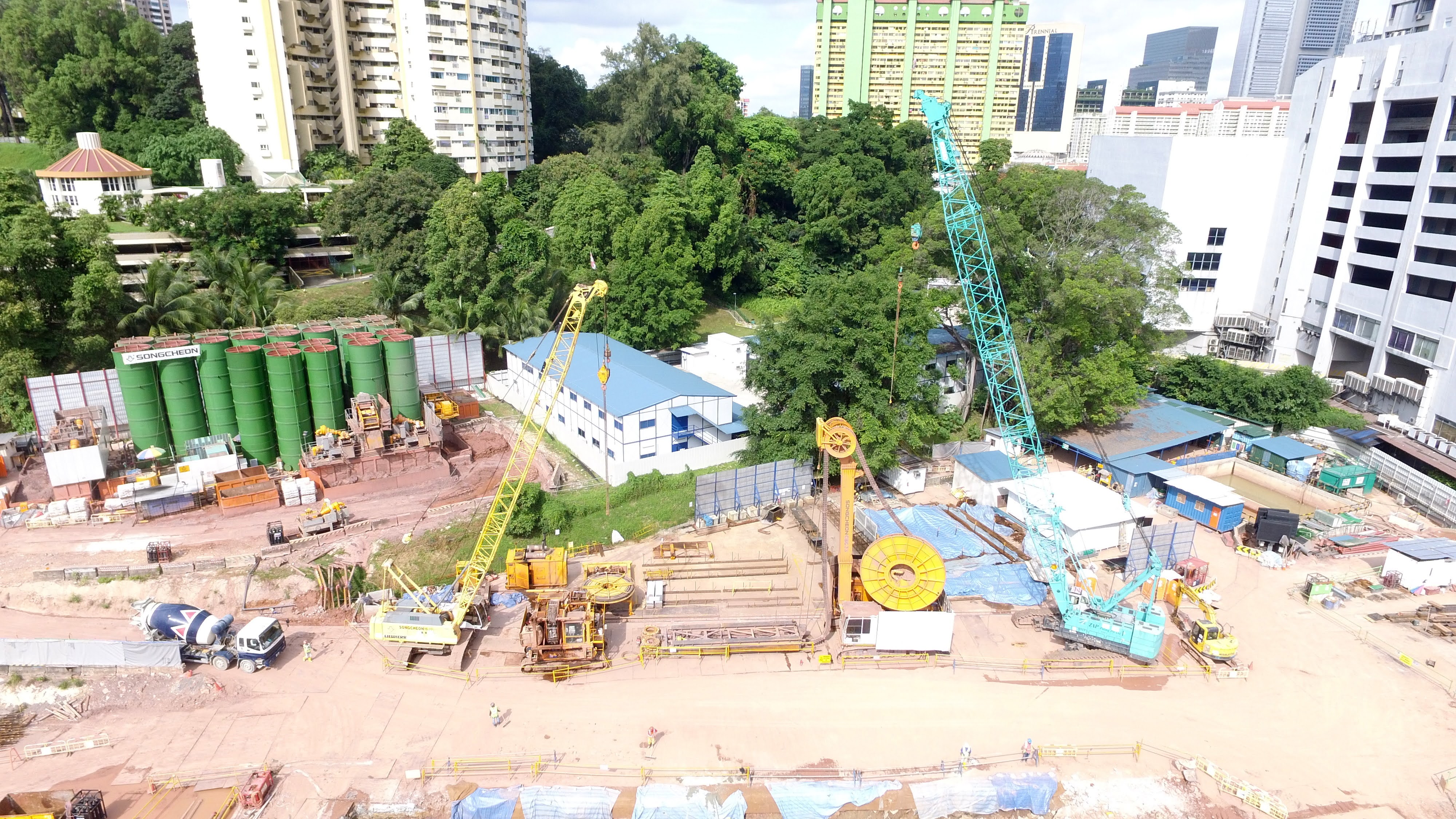 Thomson Line Construction: Outram Park D-walls (II)