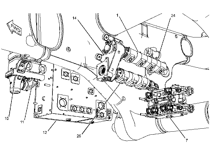 797F Off-Highway Truck: Hydraulic System: Brake Cooling System (Shallow ...